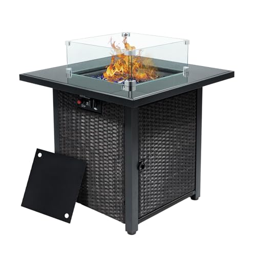28'' Propane Fire Pit Table, Outdoor Patio Firepit, CSA Certified ...