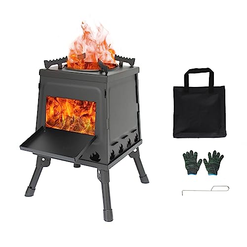 Camping Wood Stove, Portable Wood Burning Stove, Backpacking Folding ...