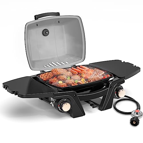 Ooiior Portable Gas Grill, Small Gas Grills Propane, Tabletop Gas Grill ...