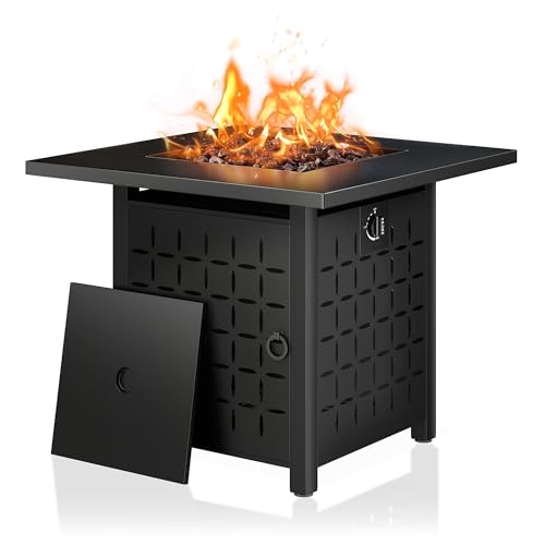 Shintenchi Propane Fire Pits 30 Inch Outdoor Gas Fire Pit, 50,000 BTU ...