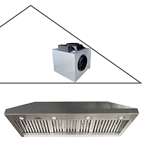 SINDA 48" Ventilator Insert Built-In Range Hood Insert with Inline ...